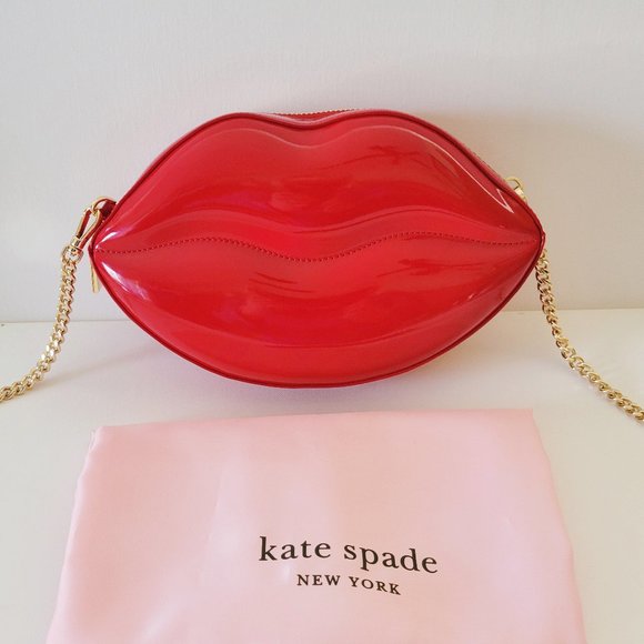 kate spade | Bags | Kate Spade Kf54 Other Mwah 3d Lip Crossbody Handbag ...